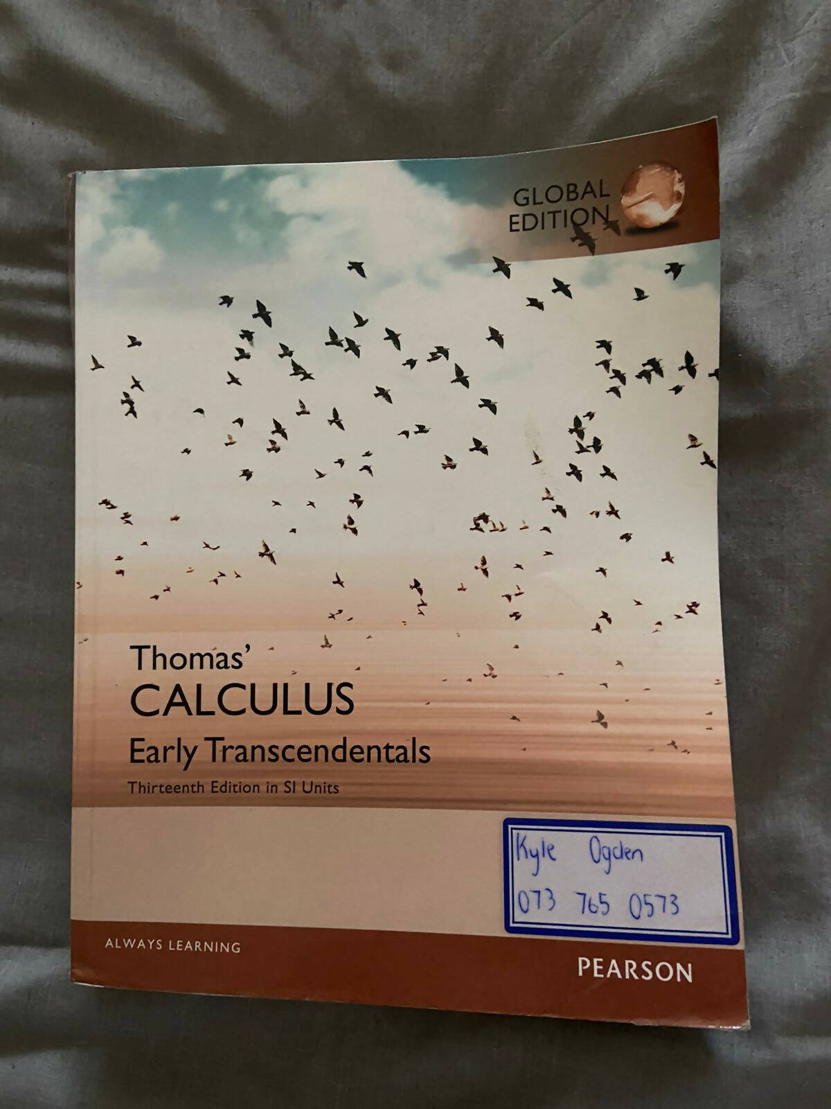 Thomas Calculus Early Transcendentals In Si Units 13th Edition