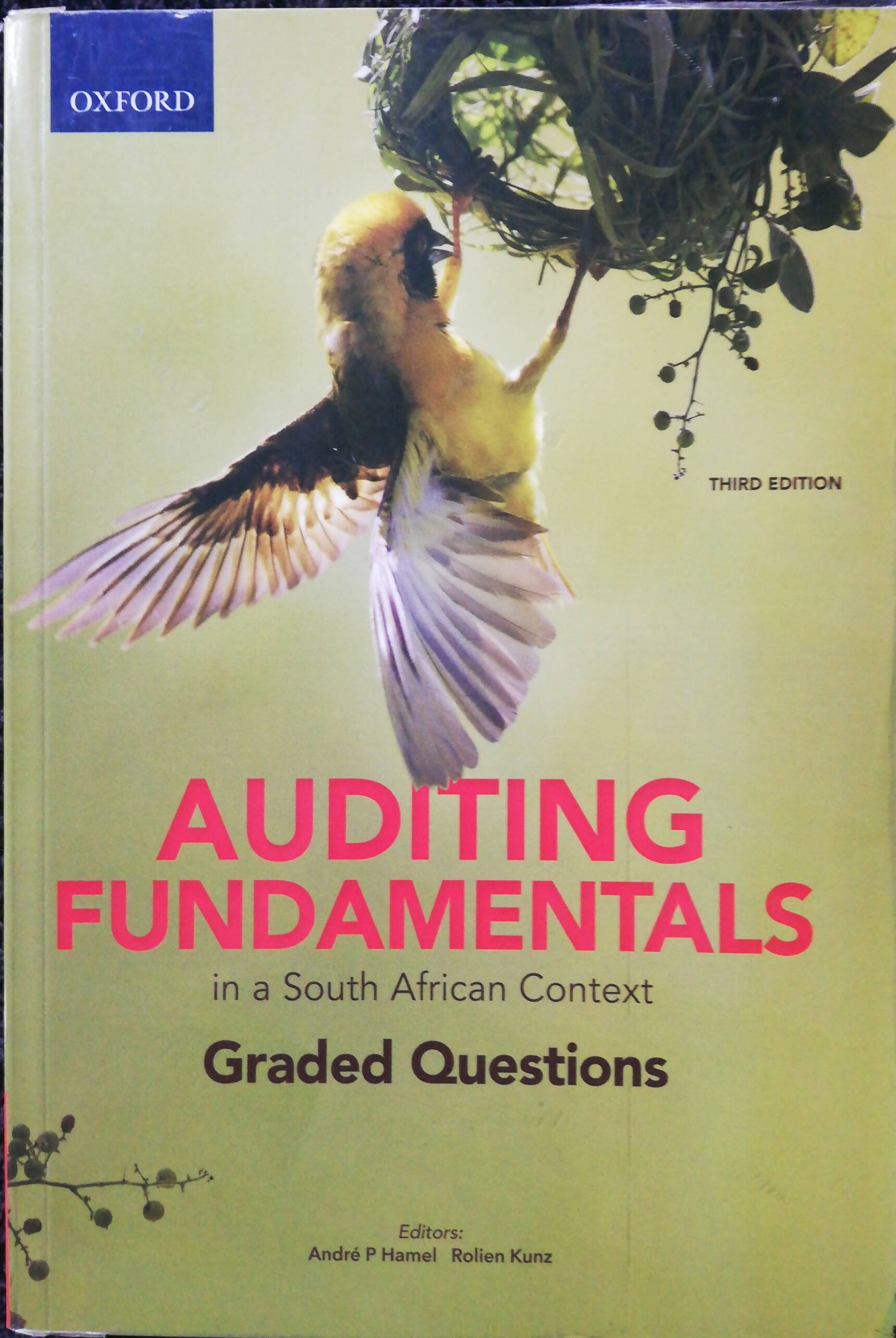 Auditing Fundamentals in a South African Context Graded Questions Thir ... Auditing Fundamentals in a South African Context Graded Questions Thir ...